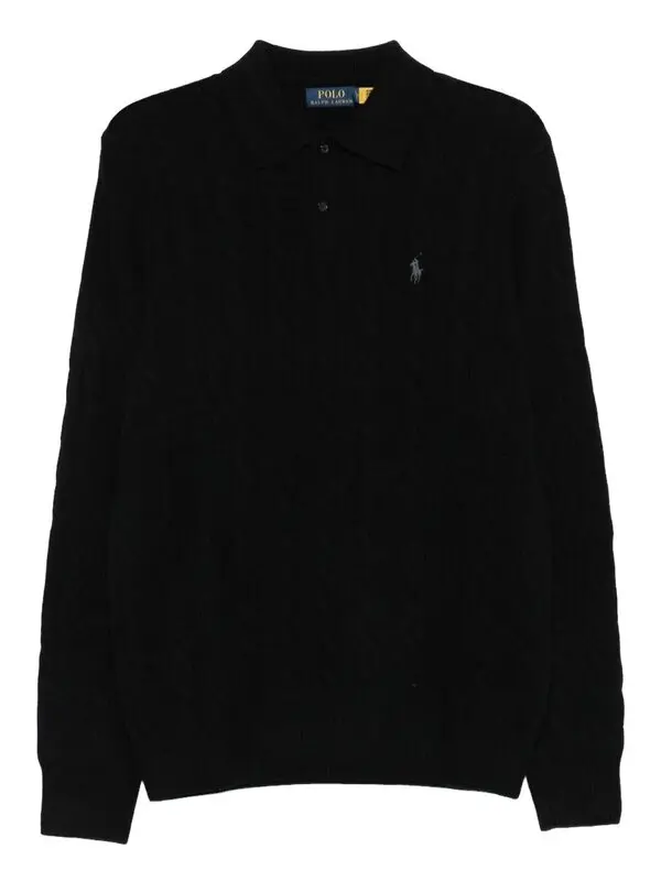 Ralph Lauren Cable Knit Sweater - Black