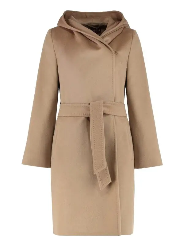 MAX MARA STUDIO Newmang Wool Coat - Brown