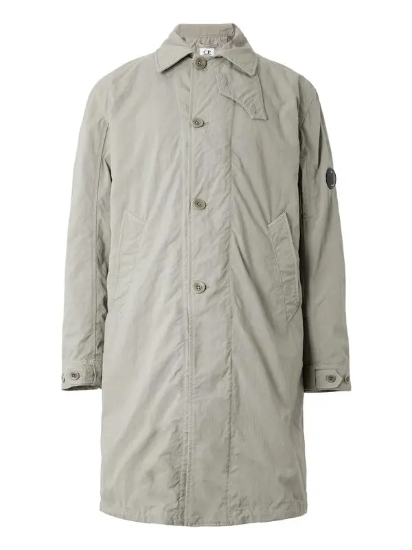C.P. COMPANY Shell Trench Coat - Gray