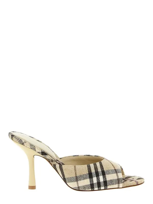 Burberry Mews Mules - Beige