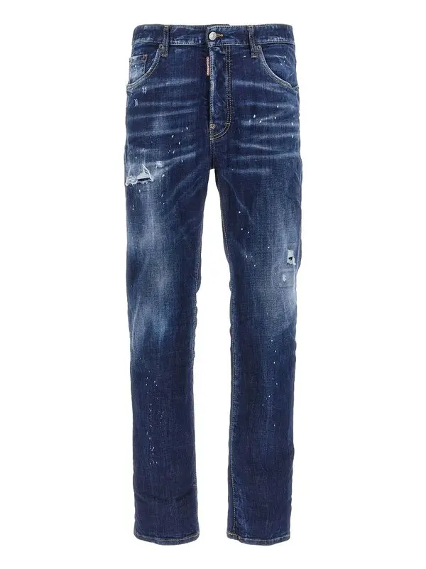 Dsquared2 Straight Leg Jeans - Blue