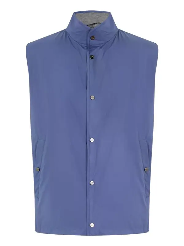 Herno Press-stud Gilet - Blue