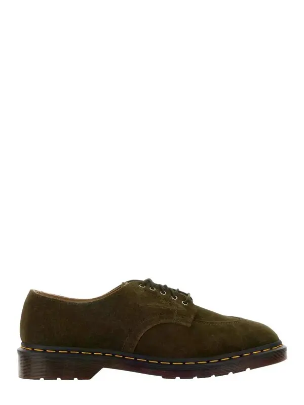 Dr. Martens 2046 Suede Leather Derby Shoes - Green
