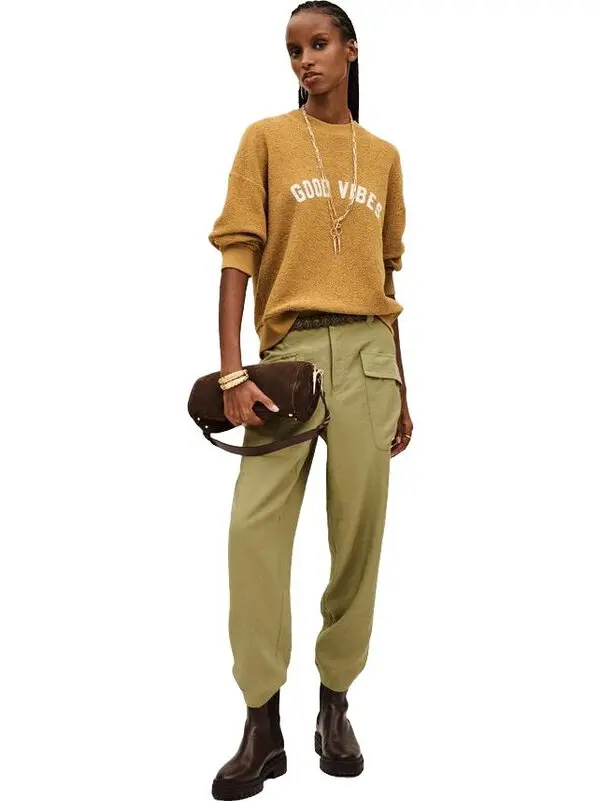 Ba&sh Drazik Boyfriend Pants - Green