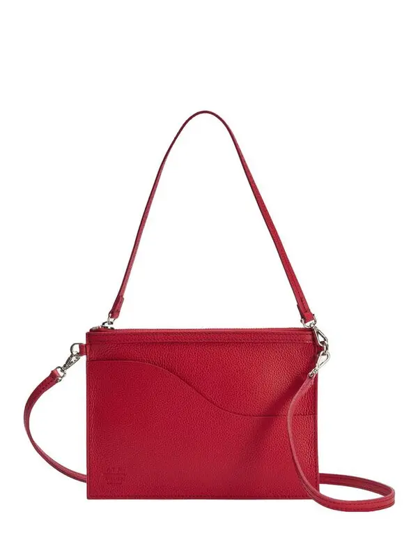 ATP ATELIER Buonarroti Grained Leather Pouch - Melograno