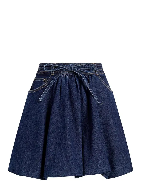 Cinq À Sept Steph Denim Mini Skirt - Fontaine