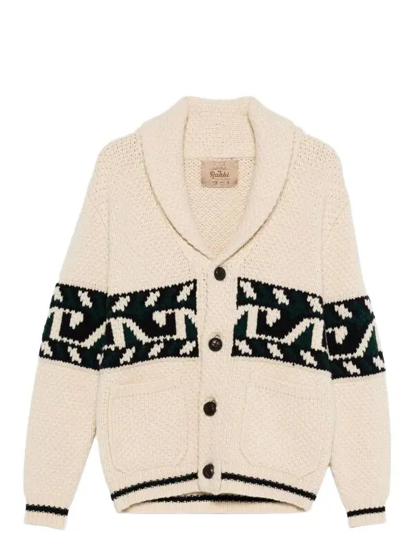RAKKI Shawl Collar Sweater - Beige