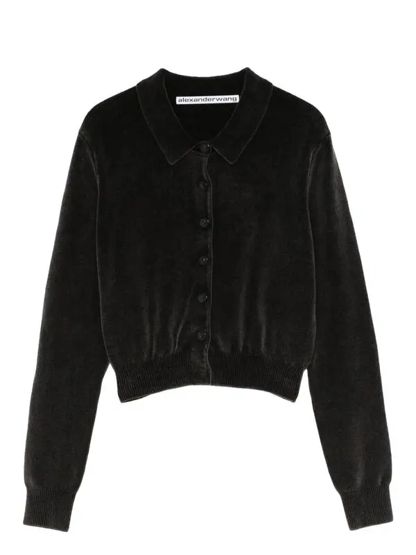 Alexander Wang Collared Cardigan - Black