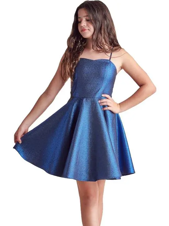 UN DEUX TROIS Fit And Flare Party Dress - Cobalt Blue
