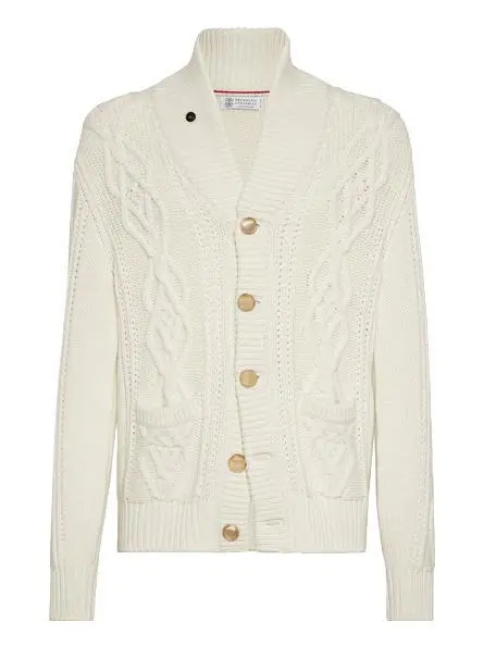 Brunello Cucinelli Cable Knit Cardigan - Panama