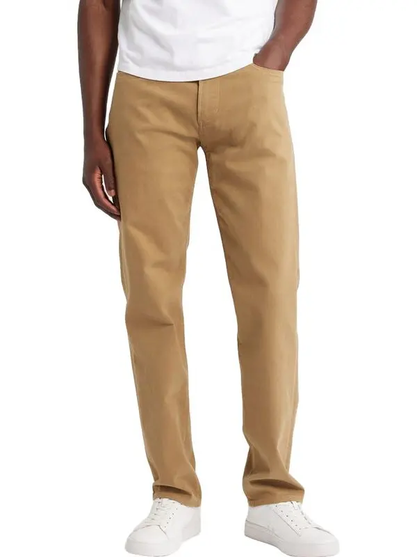 Citizens Of Humanity Elijah Relaxed Straight Leg Twill Pants - Tan Med Beige
