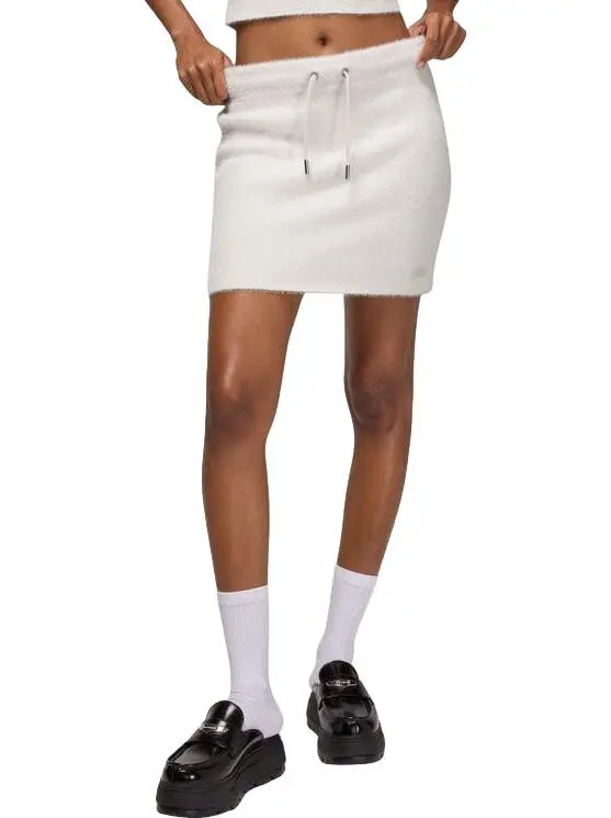 JORDAN Air Drawstring Waist Sweater Skirt - Sail/legend Light Brown/sail