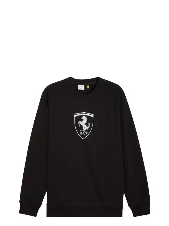 PUMA Scuderia Ferrari Sportswear Shield Crewneck Sweatshirt - Puma Black