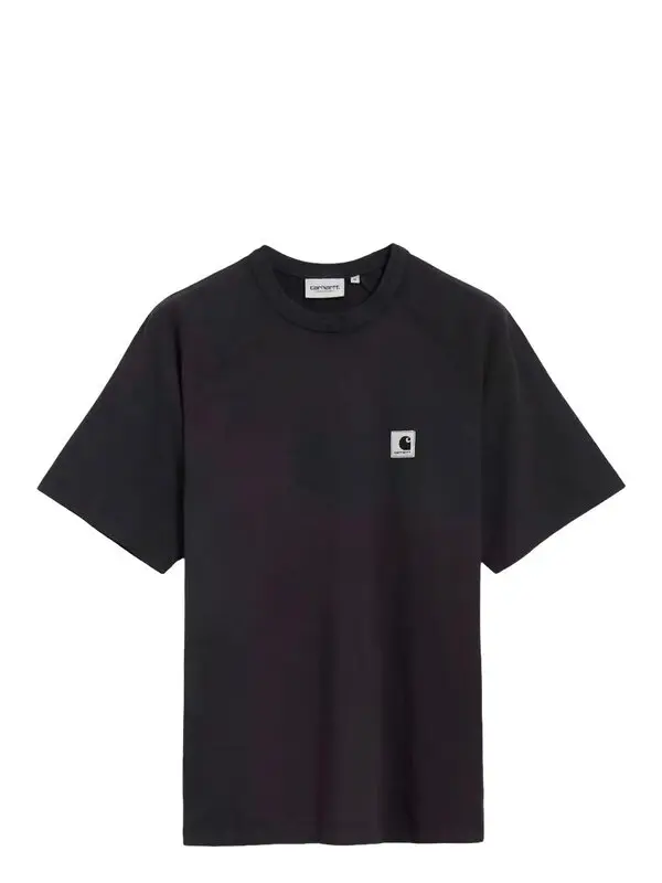 Carhartt Work In Progress Hudson Raglan-sleeve Logo T-shirt - Black