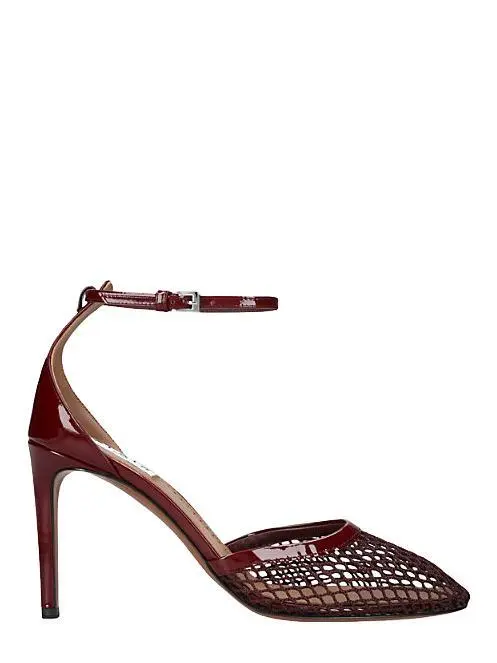 AZZEDINE ALAIA Mesh 90 Heeled Pumps - Wine