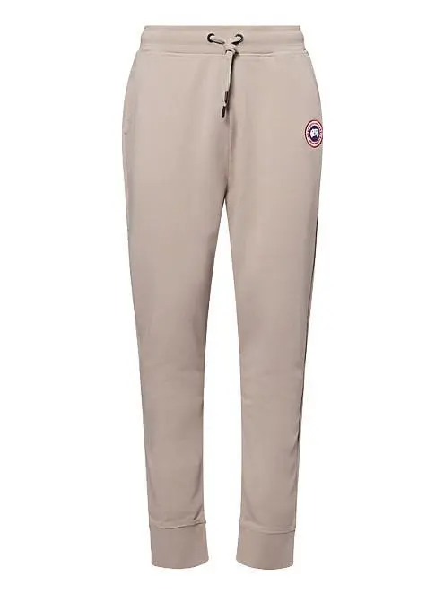 Canada Goose Huron Relaxed-fit Cotton-jersey Joggers - Limestone - Calcaire