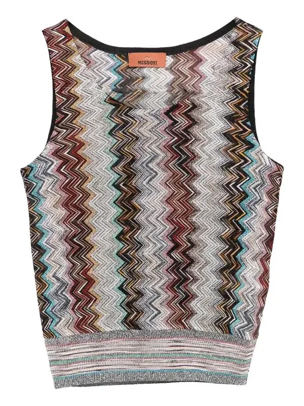 Missoni Zigzag-motif Lamé Top - Sm9jr Multicolor