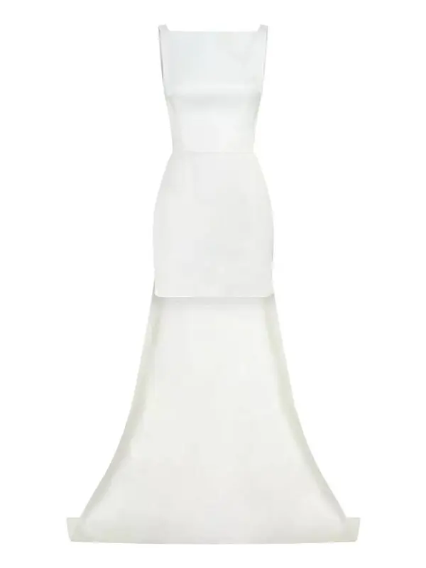 NICHOLAS Square-neck Minidress - Neutrals