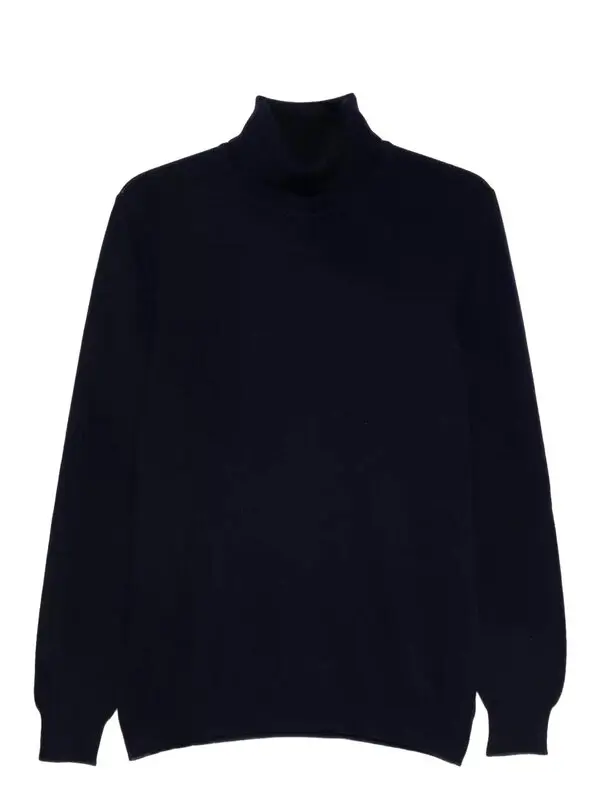 Fedeli Cashmere Roll-neck Sweater - Blue