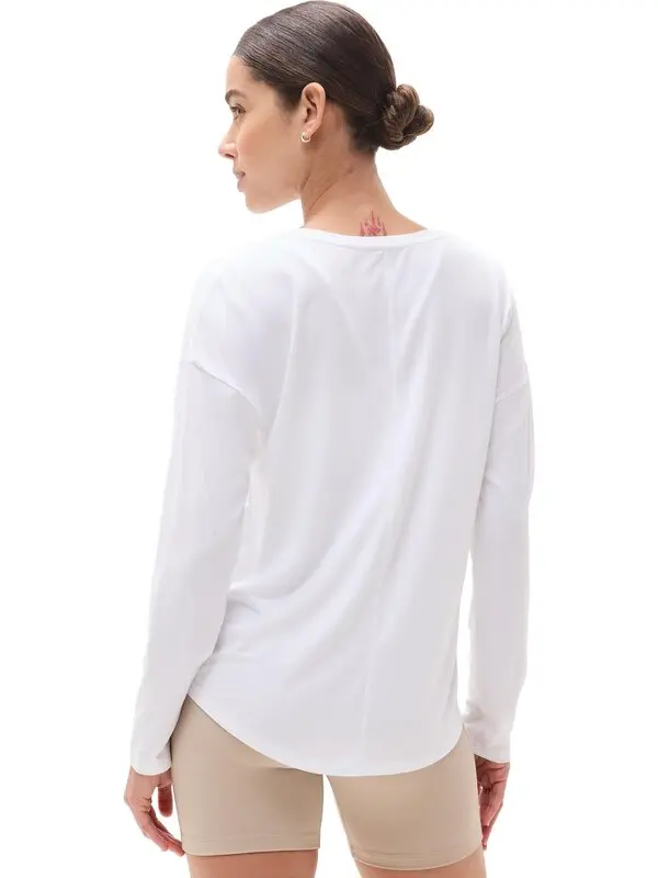 Athleta Relaxed Fit Studio Top - Bright White