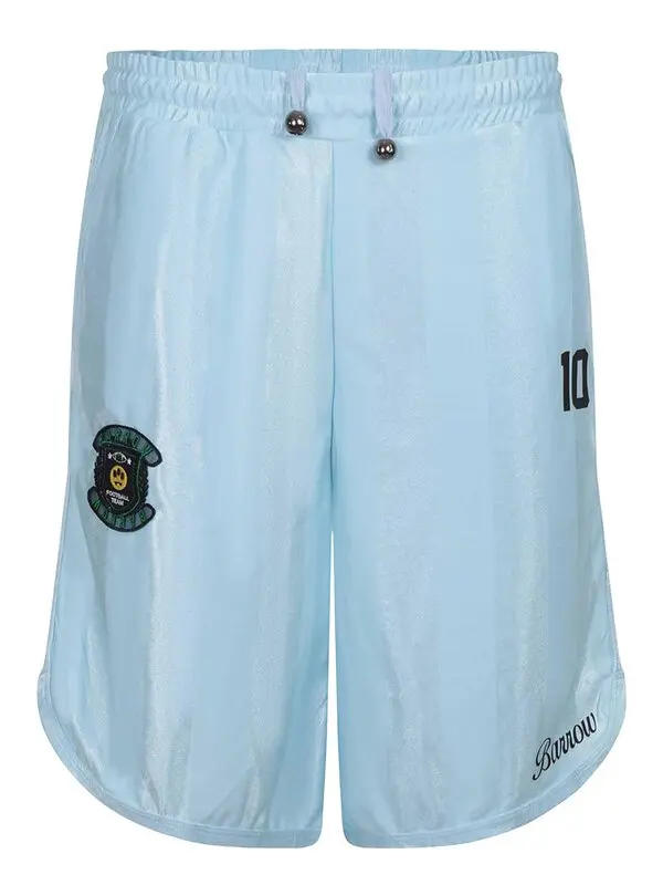 BARROW Striped Bermuda Shorts - Light Blue