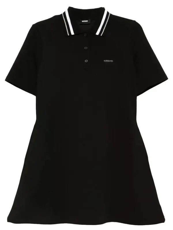We11Done Polo Mini Dress - Black