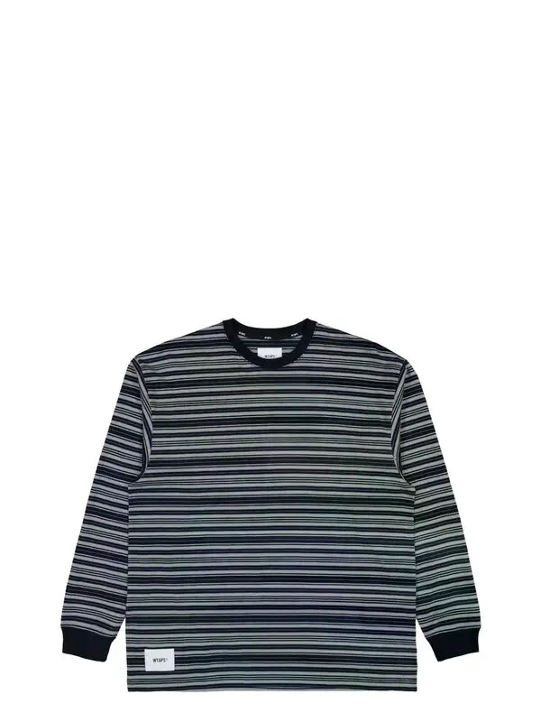 WTAPS Striped Long-sleeve Sweatshirt - Grey