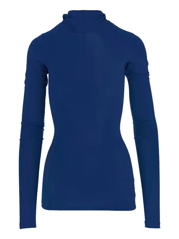 DARKPARK High-neck Hooded Top - Blue