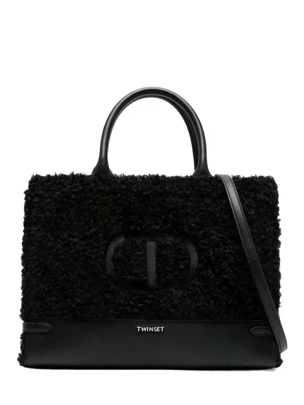 TWINSET Logo-print Tote Bag - Black