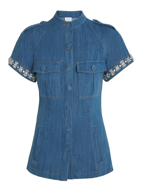 Huishan Zhang Denim Brenda Jacket - Blue
