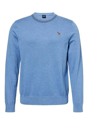 Paul Smith Regular-fit Zebra Cotton-blend Jumper - Blue