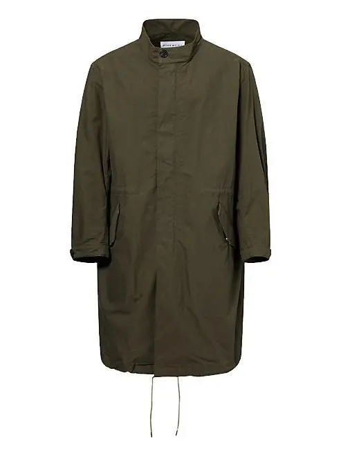 Givenchy Twisted Logo-print Cotton-blend Parka - Khaki