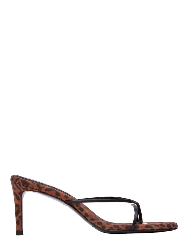 BLACK SUEDE STUDIO Gem 65 Sandal - Leopard Nubuck