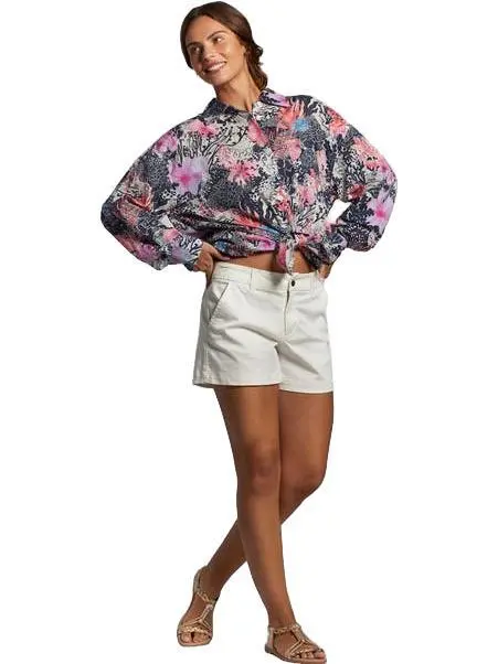 Tori Richard Coral Bloom Leslie Top - Multi
