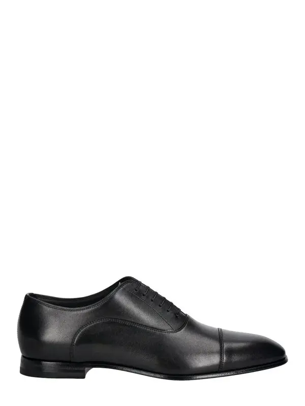Hugo Boss Leather Lace-up Shoes - Black
