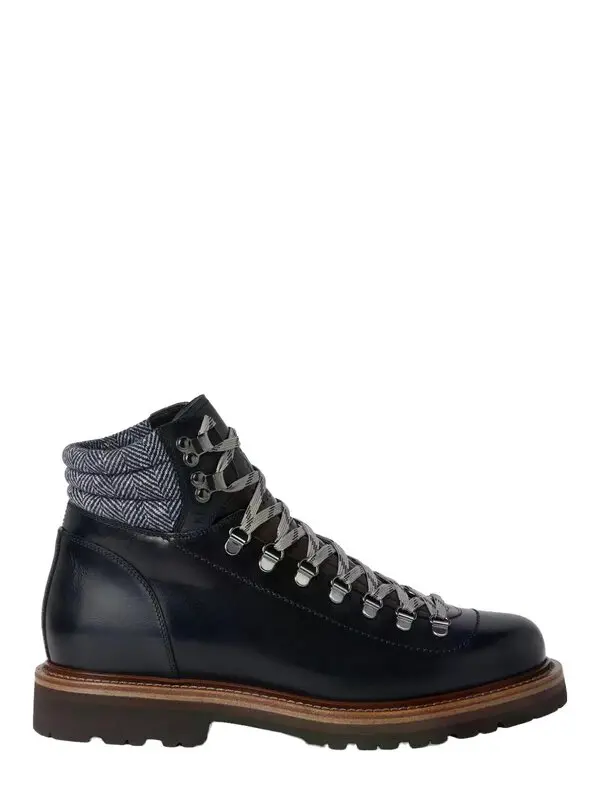 Brunello Cucinelli Lace-up Hiking Boots - Blue