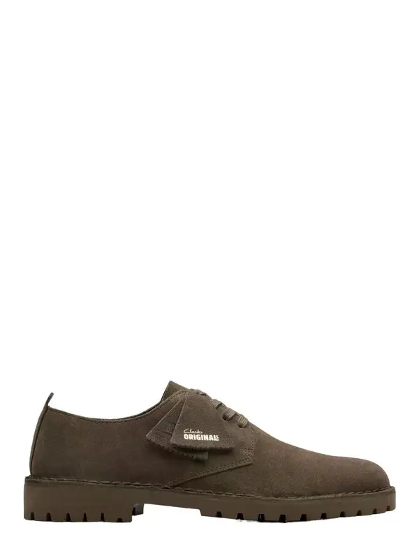 Clarks Desert Rock Derby Shoes - Brown