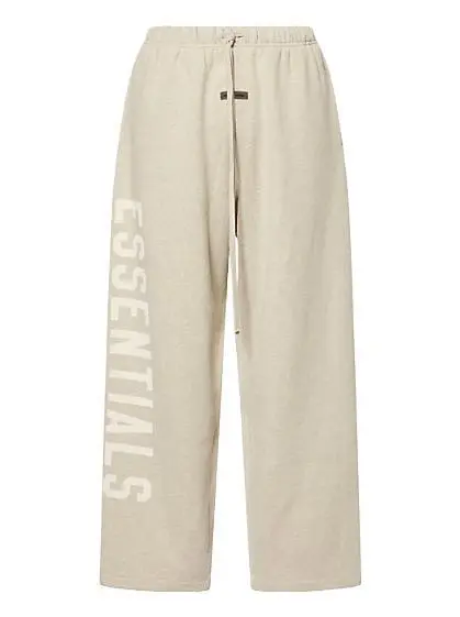 Fear Of God Lounge Logo-print Cotton-blend Jogging Bottoms - Heather Stone
