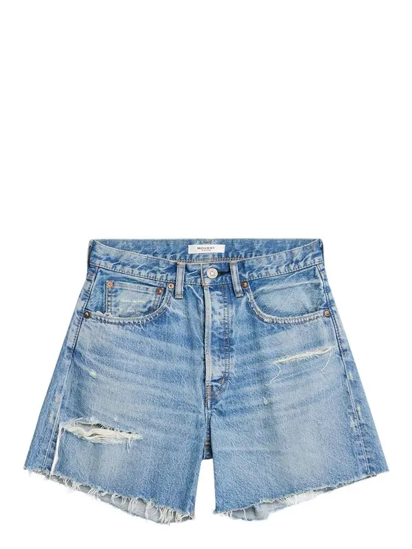 Moussy Kensington Denim Shorts - Blu