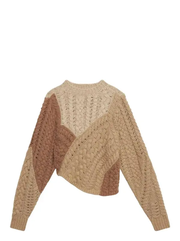 MARANT ETOILE Daryl Cable Knit Sweater - Beige