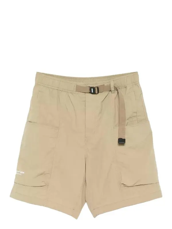 FINGERCROXX Slogan-print Shorts - Neutrals
