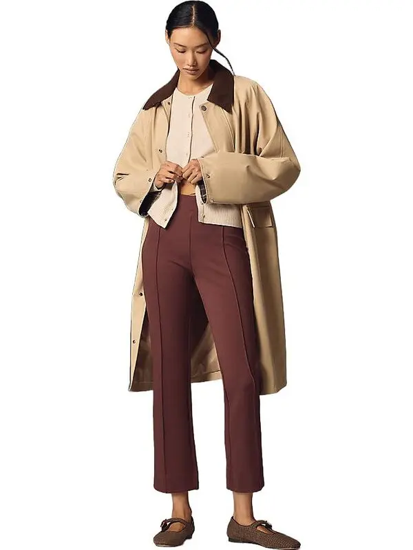Maeve The Poppy Kick-flare Pull-on Pants - Cocoa Plum