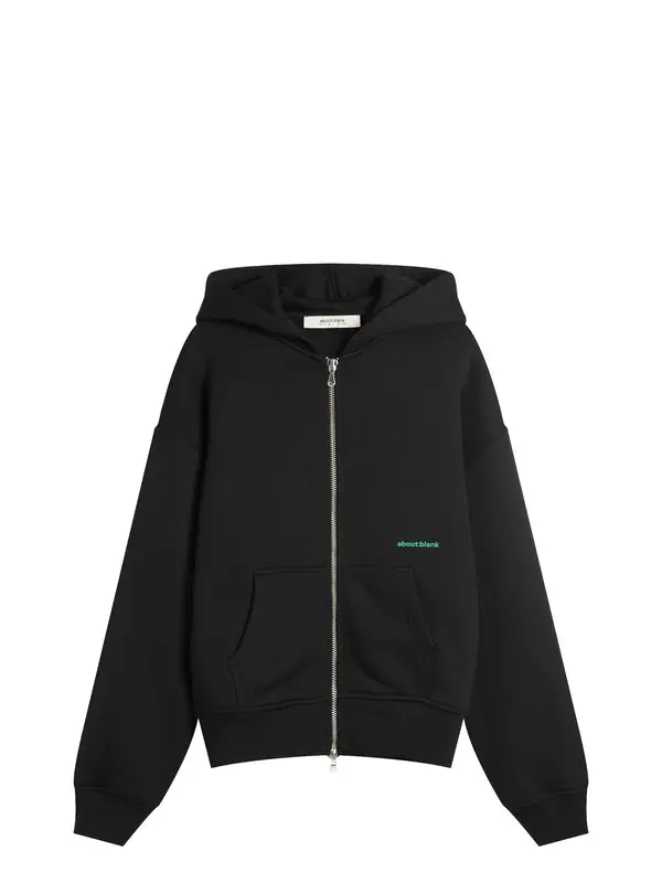 ABOUT:BLANK 20th Anniversary Zip Hoodie - Black/emerald