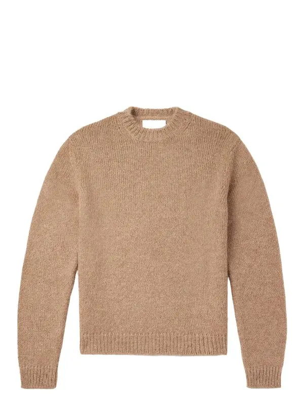JIL SANDER Oversized Alpaca-blend Sweater - Brown