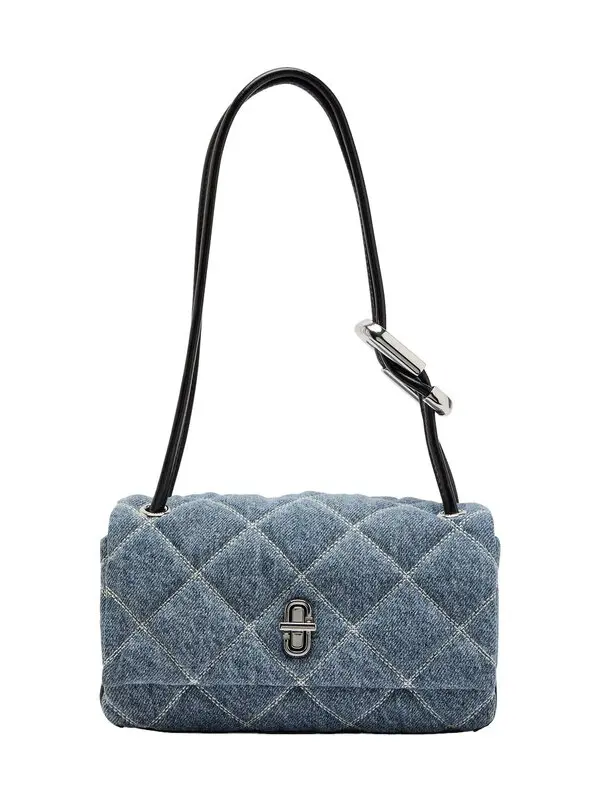 Marc Jacobs Dual Mini Quilted Denim Shoulder Bag - Blue