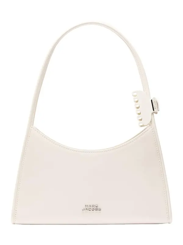 Marc Jacobs The Claw Clip Leather Shoulder Bag - White