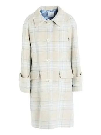 Eleventy Single-breasted Tartan Flannel Coat - Grey