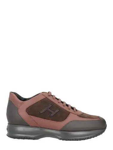 Hogan Leather Sneakers - Brown