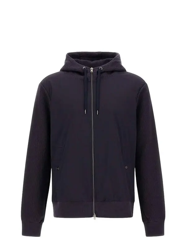 Herno Resort Knit Jacket - Midnight Blue