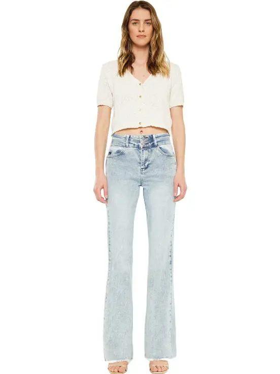 KANCAN Kara High-rise Flare Jeans - Light Wash